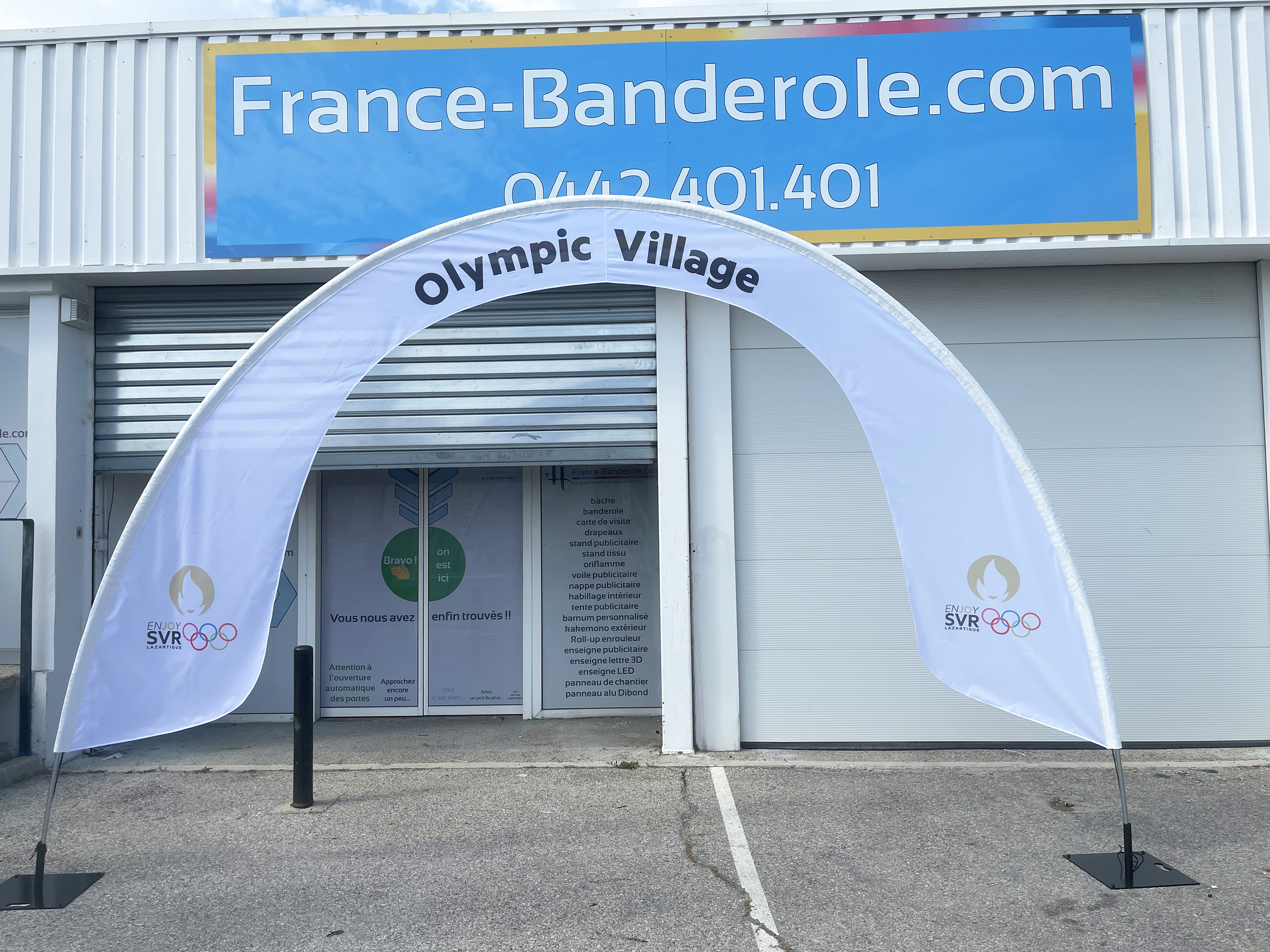 Arches publicitaires - France banderole France banderole